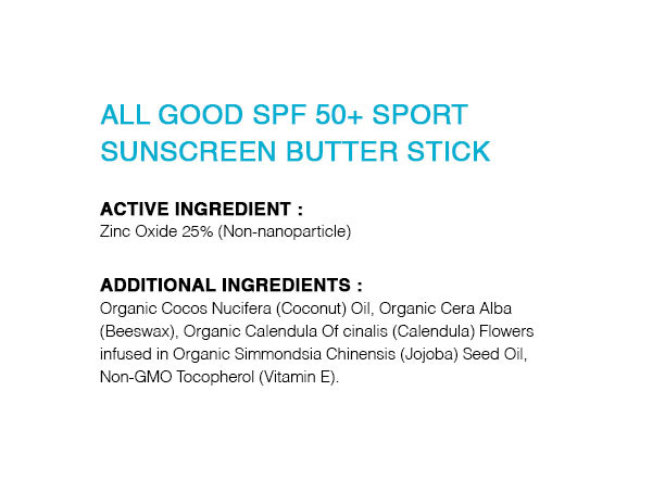 Best Sunscreen Singapore | All Good SPF 50+ Sunscreen Stick